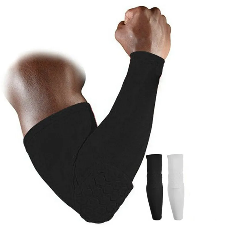 1pcs High Elastic Gym Sports Long Arm Sleeve Support Basketball