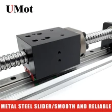 UMot CNC 선형 가이드 볼 스크류, 맞춤형 선형 레일 슬라이드 모션 모듈 액추에이터, 100mm-1000mm 스트로크