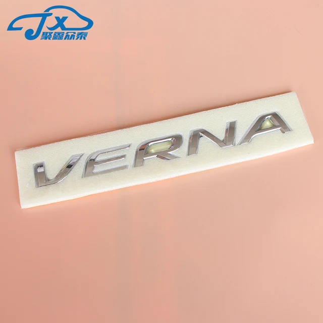 Genuine original FOR HYUNDAI VERNA accent EMBLEM Chrome ABS LOGO-in ...