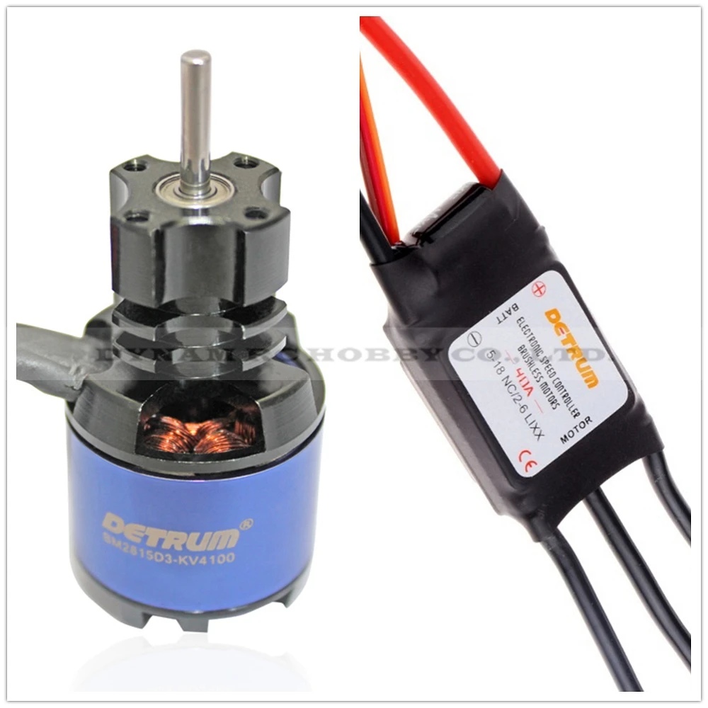 Dynam Detrum Bm2815d Kv4100 Brushless Motor 40a Esc Electronic Speed ...