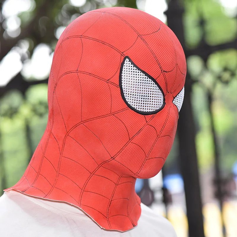 3D Spider Man Superhero Latex Masks Avengers Cosplay Spiderman Helmet ...