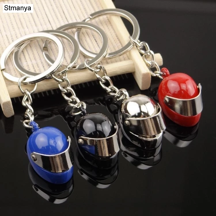 Hot metal Motorcycle Helmet Key Chain Fashion Stereo Motorcycle Helmets ...