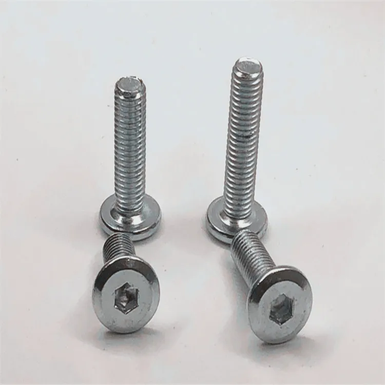 Free shipping10pcs M6/M8 Flat round head hex Furniture screw Oblique ...