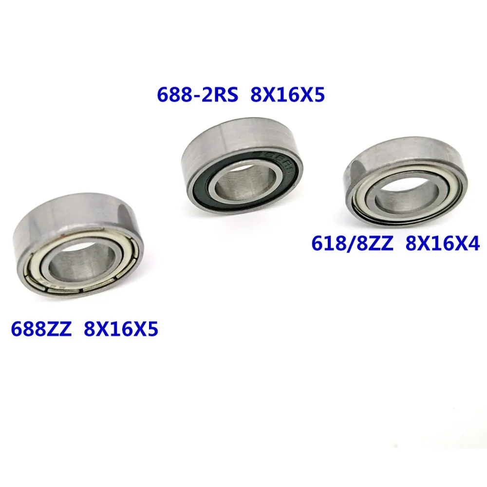 1pcs Bearing 688 688-2RS 688ZZ 8X16X5 618/8ZZ 8X16X4 688RS 688Z MOCHU ...