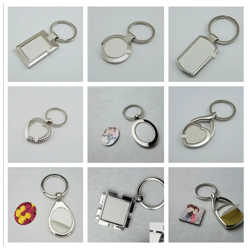 sublimation-blank-metal-key-chain-hot-transfer-printing-diy-custom ...