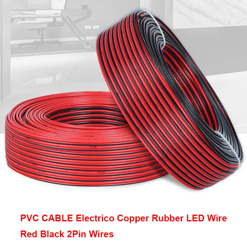 Electrical Wires Gauge AWG 16/17/18/19/21/22/24 Pure Copper Wires Red ...