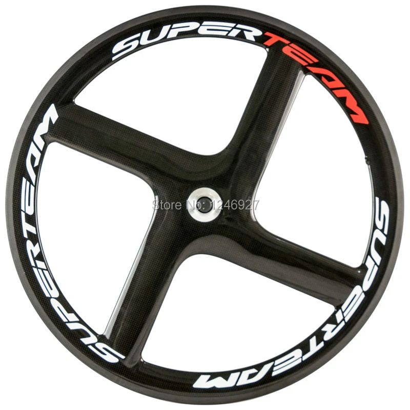 Superteam Carbon Wheels 4 Spoke Wheel Clincher Road Bike Track Bike ...