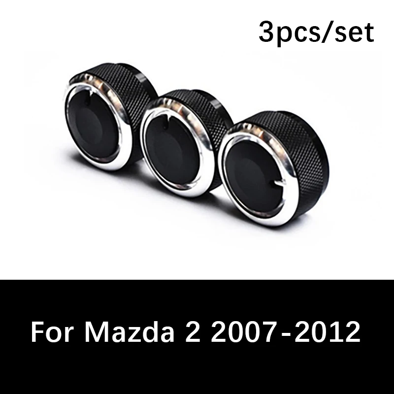 3pcs-set-For-Mazda-2-car-ac-knob-Aluminum-Alloy-air-conditioning-knobs ...
