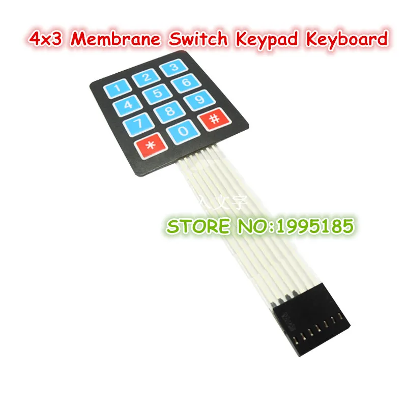10pcs/lot 4x3 Membrane Switch Keypad Keyboard 3*4 Control Panel ...