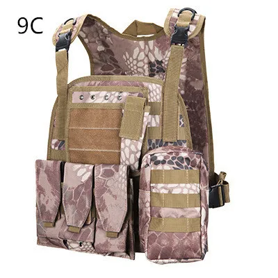Outdoor Men Military Jungle Camouflage Hunting Tactical Vest Body Armor ...