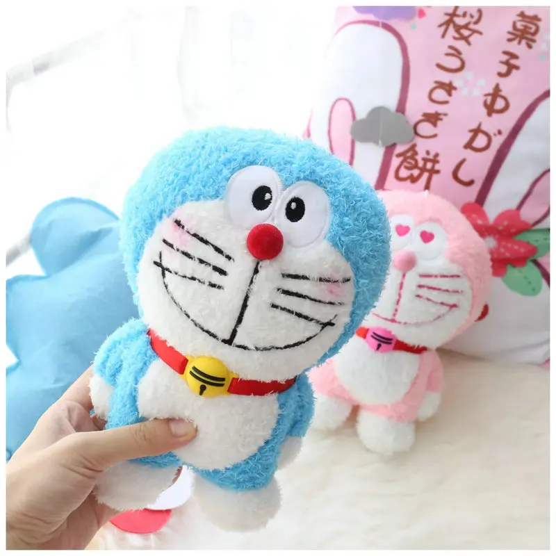 Doraemon plush Toy Soft Stuffed Cartoon blue robort Cat boy pink girl ...