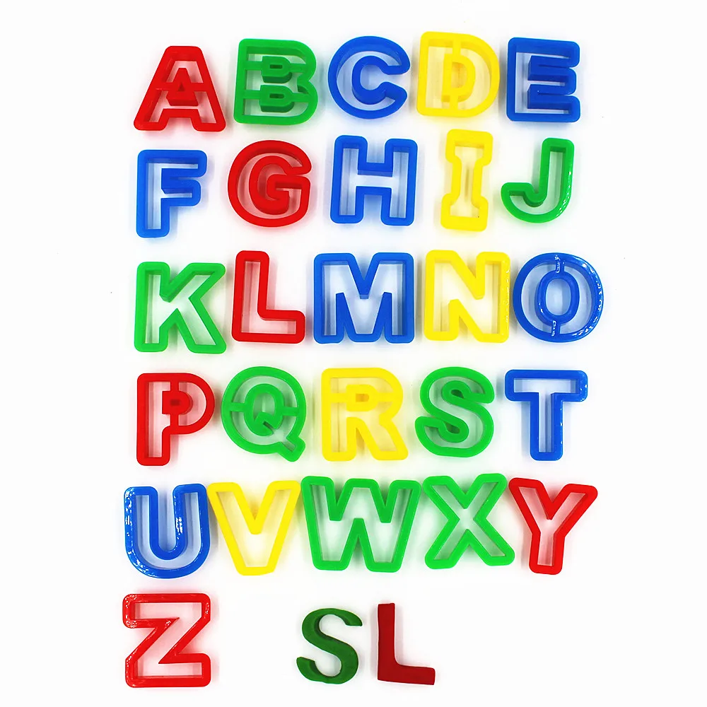 26 letras juguetes de plastilina molde de arcilla de polímero de ...