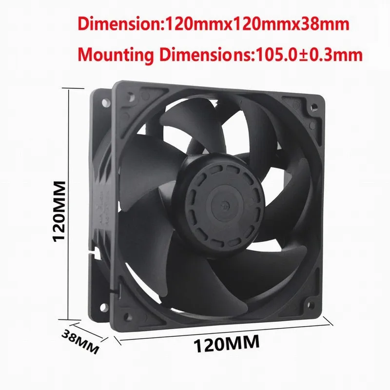 1 шт. Gdstime DC 12 В двойной шар 120*120*38 мм 12 см воздушный поток высокого давления 240CFM ...