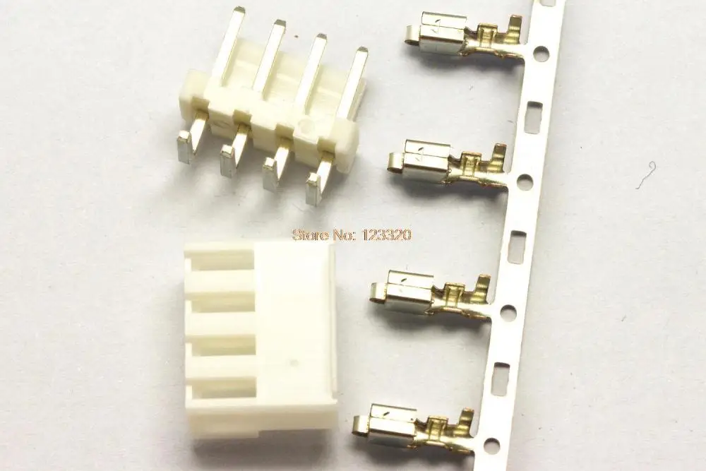 50sets-lot-VH-Connector-4Pin-Pitch-3-96MM-Side-Entry-Type-Locking ...