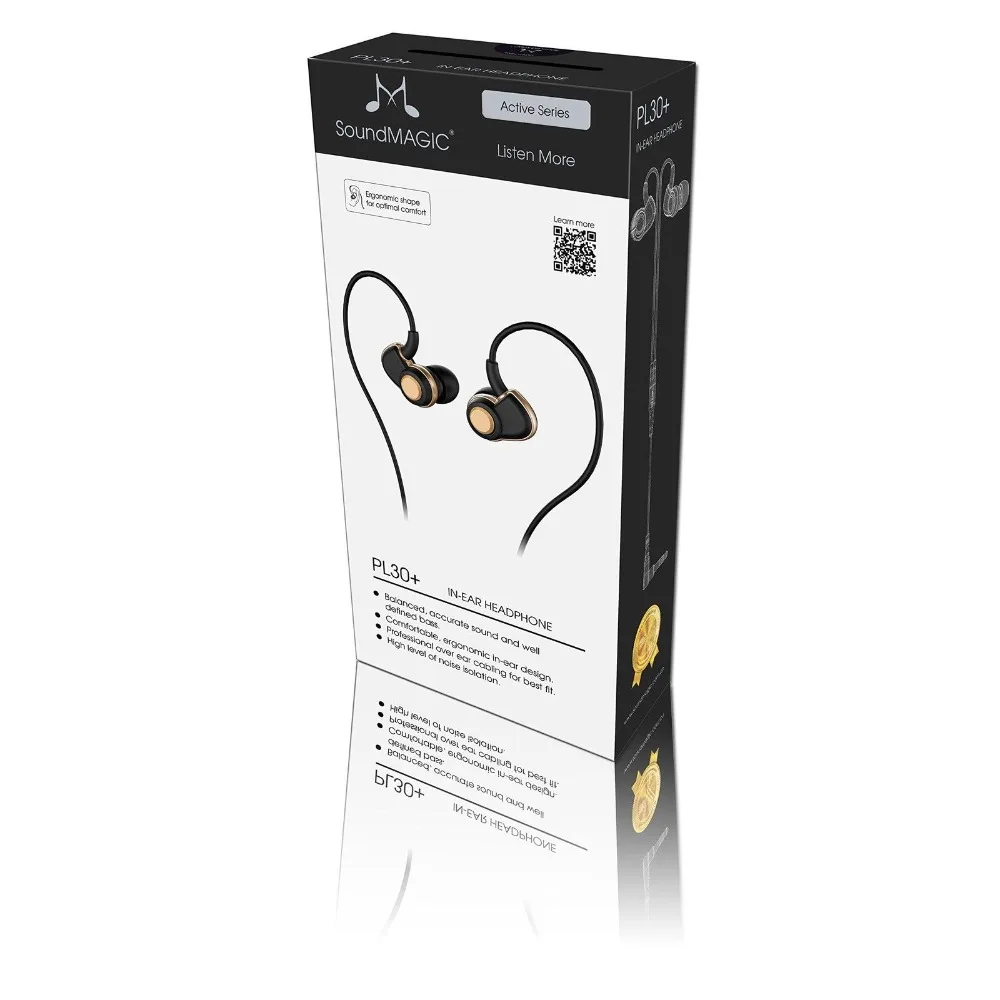 SoundMAGIC PL30+ IEM наушники спортивные в ухо стерео Hi-Fi наушники с ...