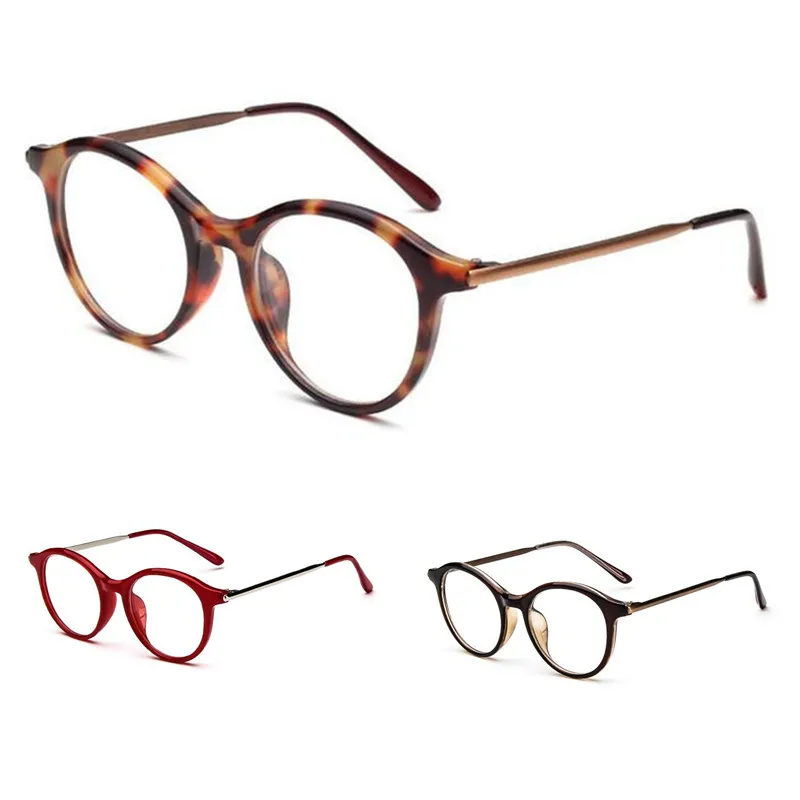 Vintage Oval Eyeglass Frames Full Rim Retro Glasses Acetate Metal ... Vintage Oval Eyeglass Frames Full Rim Retro Glasses Acetate Metal ...