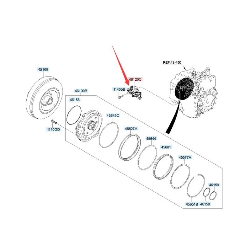 Для hyundai Creta IX25 1,6 т переключатель коробки передач Масляный ...