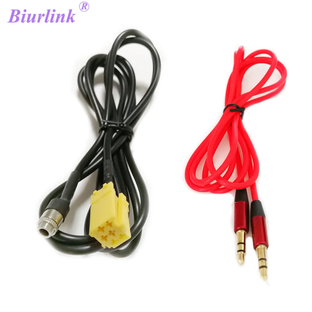 Biurlink Car Stereo MINI ISO 6 Pin Aux Adapter Audio Cable for Fiat ...