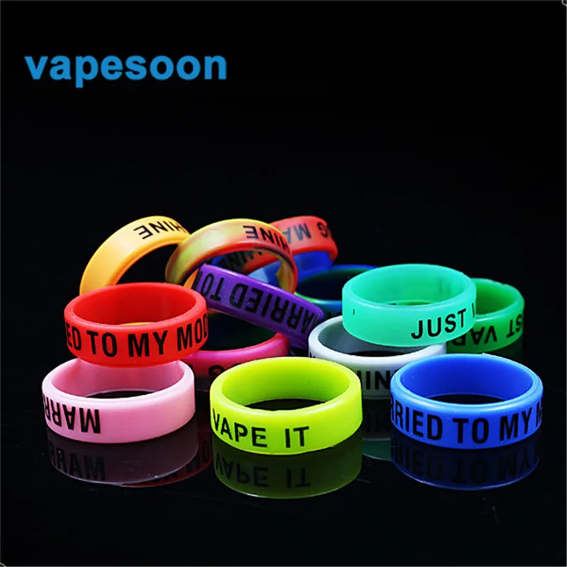 10pcs/lot Decorative Silicone Vape Band Ring For 22-30mm Tank Atomizer ...