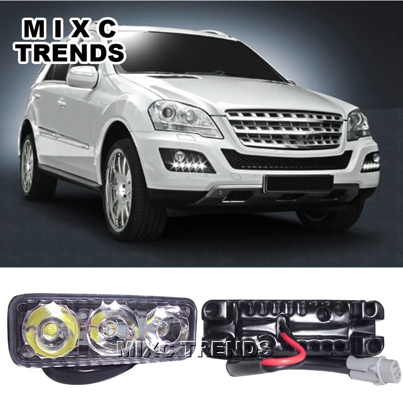 Universal DRL Car Driving Fog light Lamp super bright modified high ...