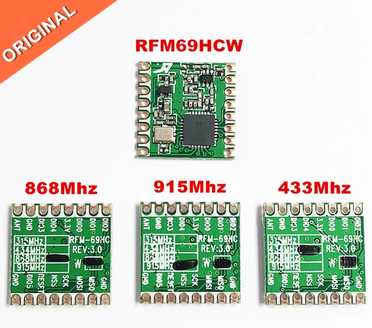 Módulo transceptor RF programable, reemplazo ORIGINAL, RFM69, RFM69HC ...
