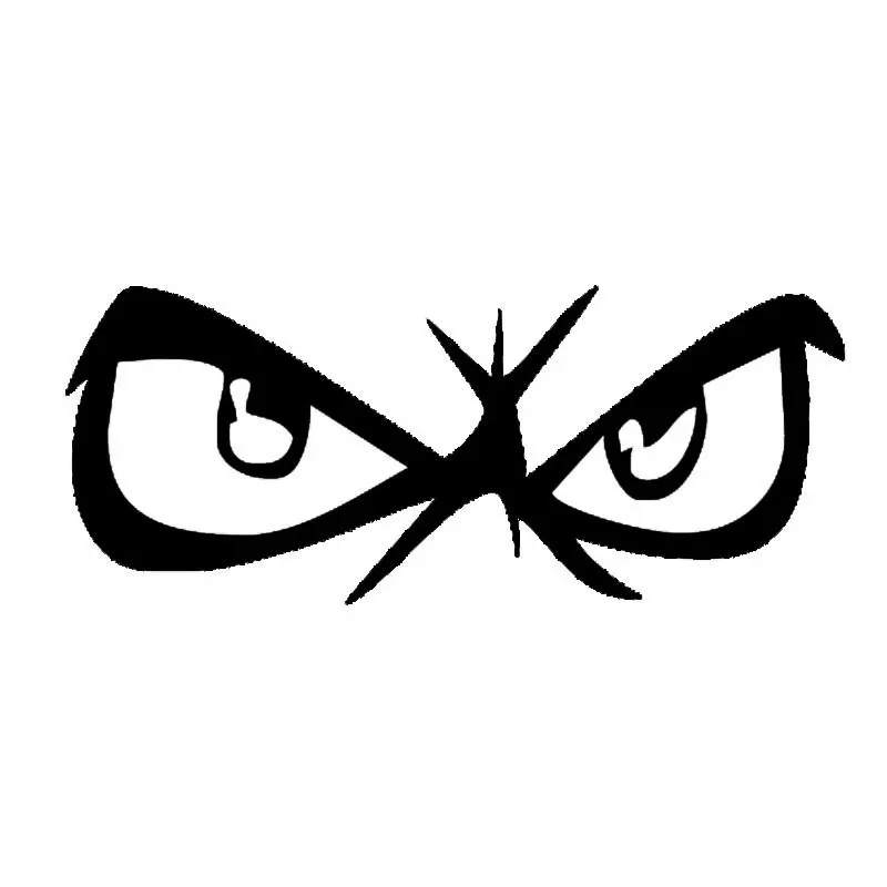 6*12cm araba decal Eye stickers reflective mirror car styling sticker ...
