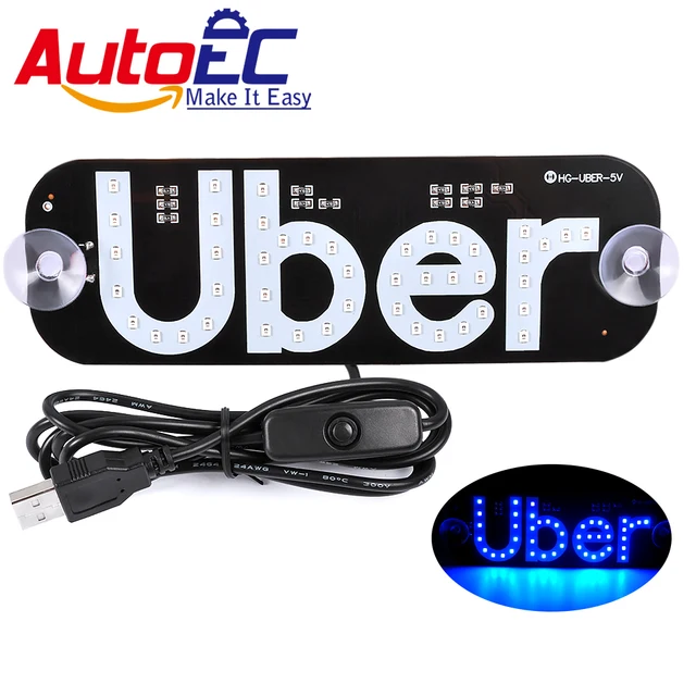Aliexpress.com : Buy AutoEC 1x Taxi Uber lyft Light Sign New LED Roof ...