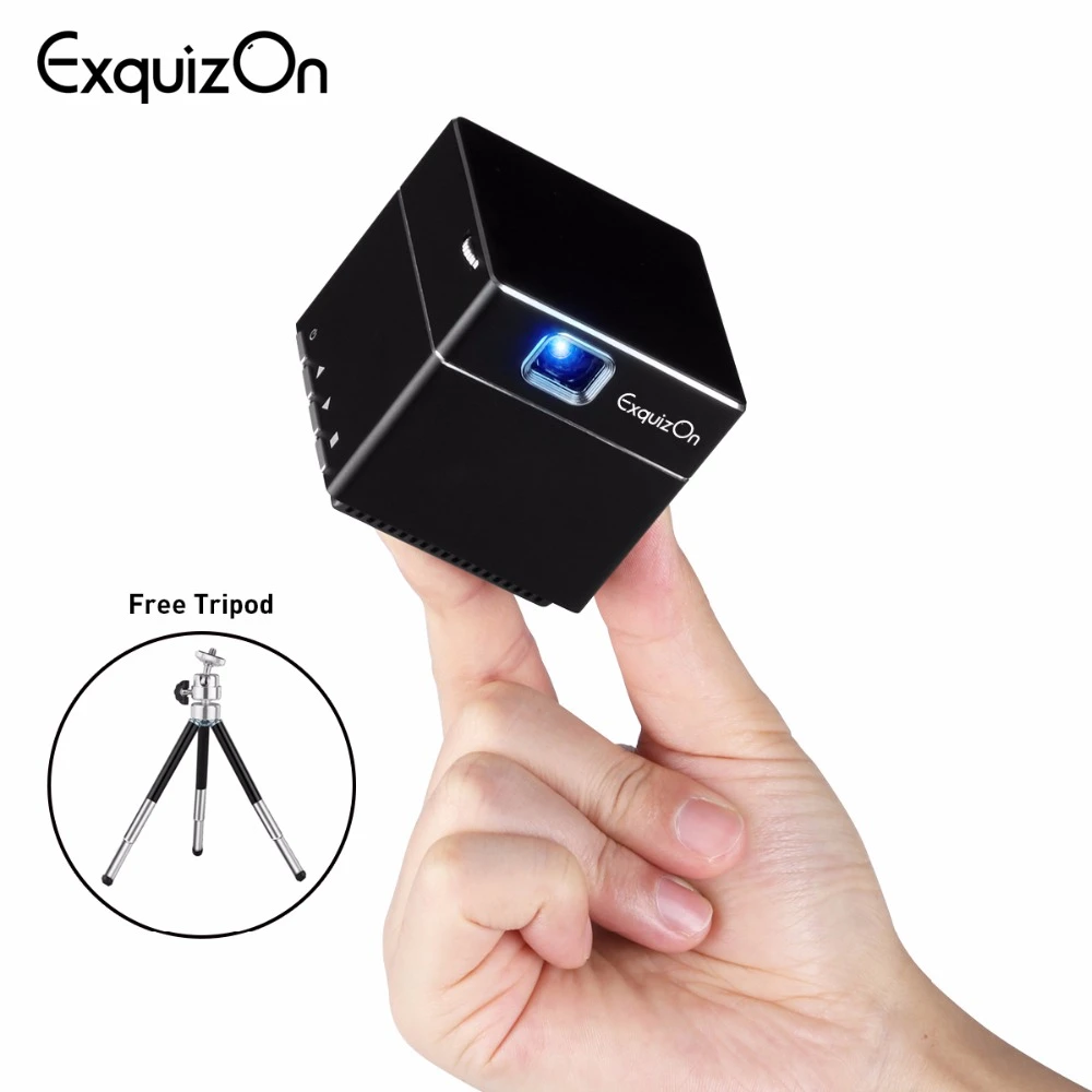 Exquizon S6 Mini DLP Projector WIFI wireless Pocket Portable Smart ...
