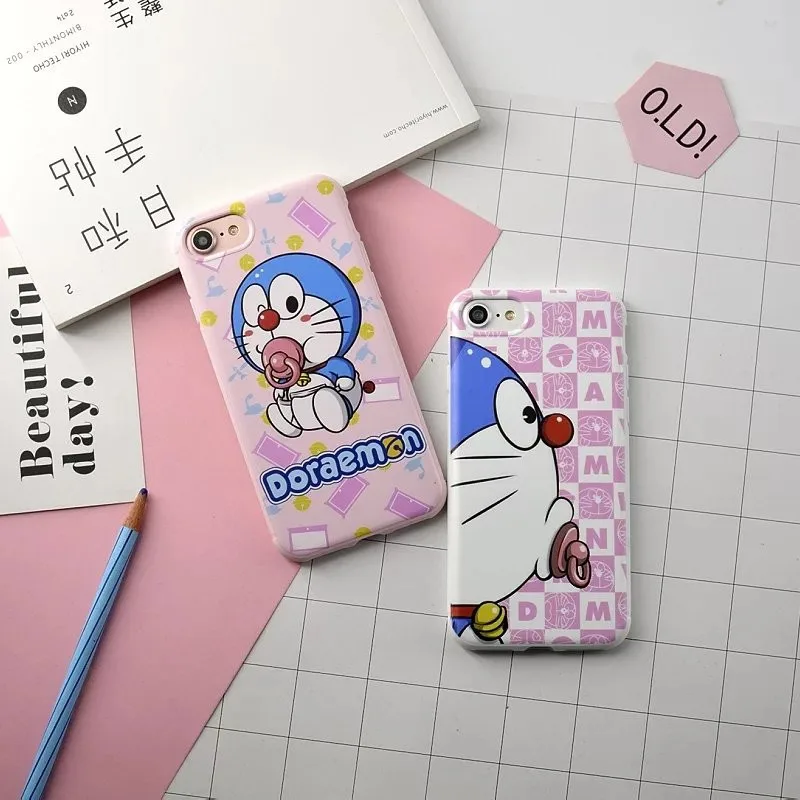 For Apple iPhone 7 Case Doraemon Cat Mobile Phone Cover TPU Soft Thin ...