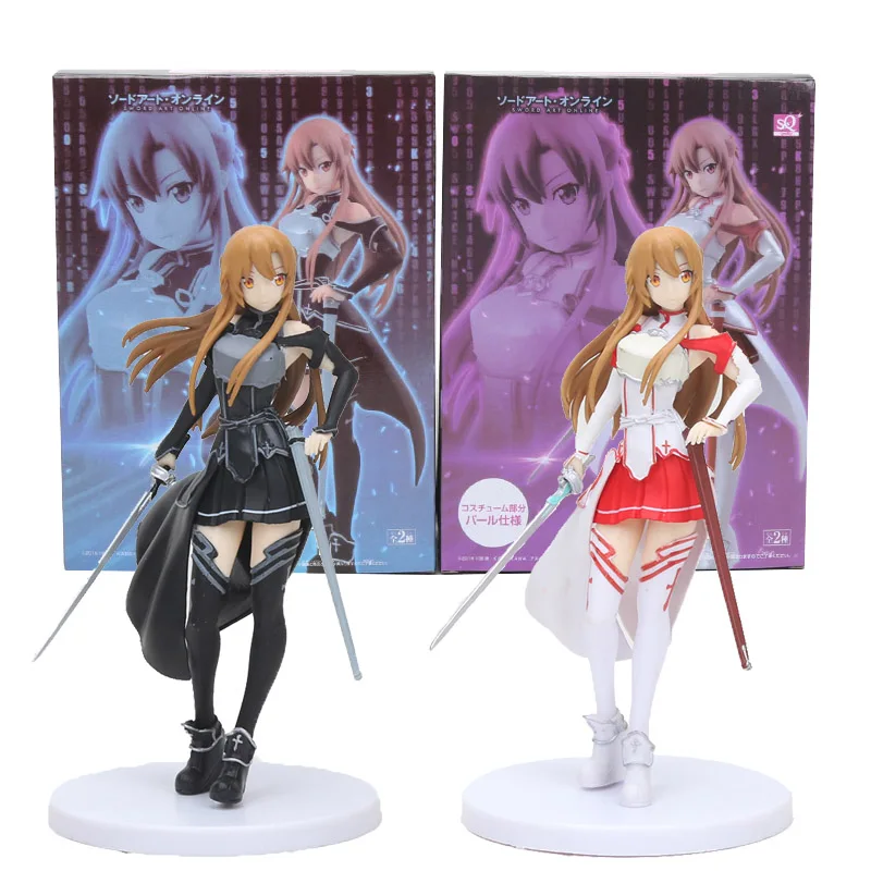 18cm SQ Sword art online Figure Asuna Figure SAO Yuuki Asuna Sword ...
