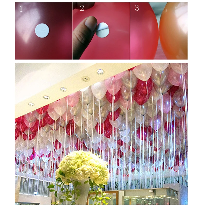 300 Points Balloon Attachment Glue Dot Birthday Wedding Festival Wall ...