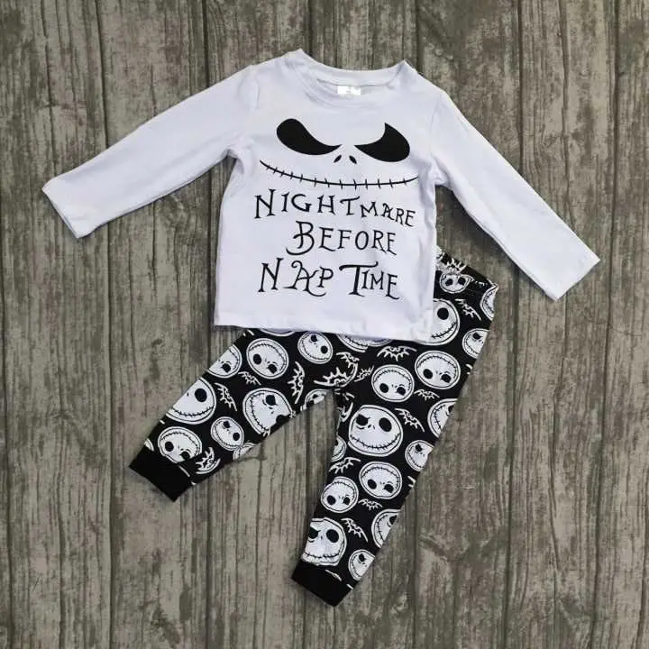 new arrival baby Girls Fall winter boutique outfits kids nightmare ...