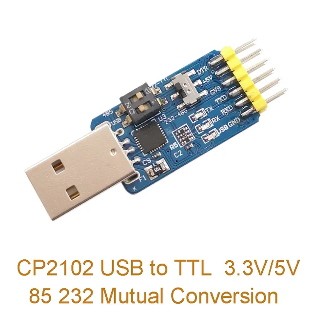 1PC CP2102 Six in one Multi function Serial Port Module USB to TTL 3.3V ...