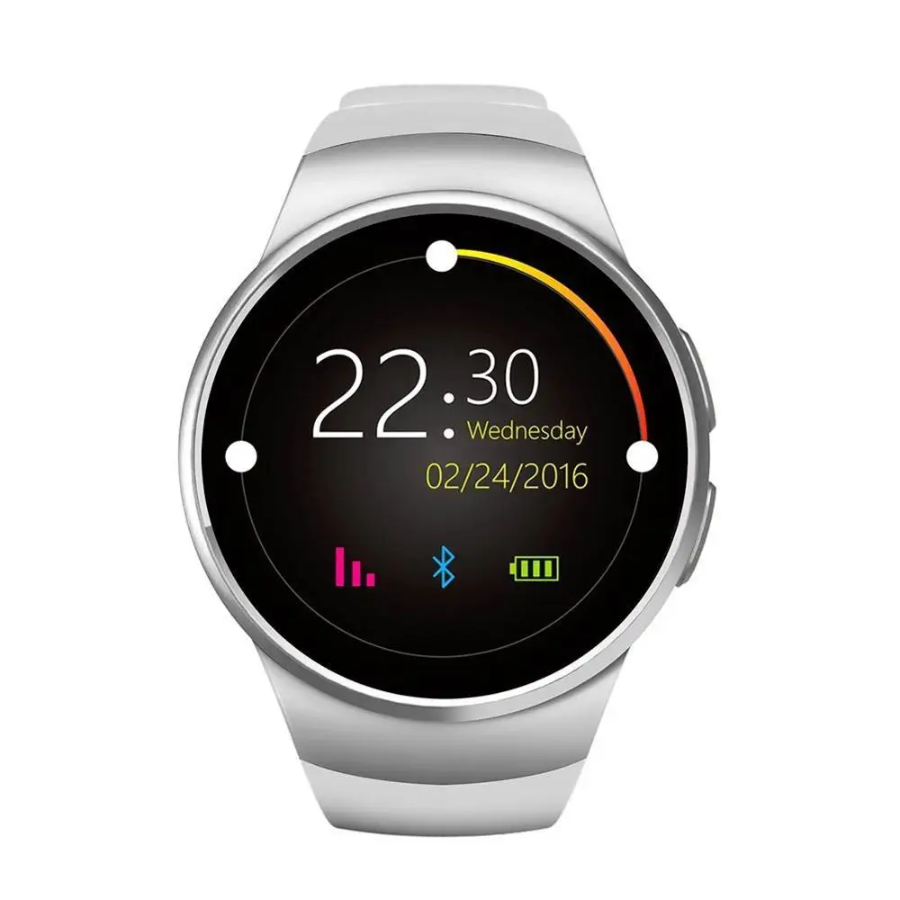 KW18 Часы Bluetooth Смарт часы ips круглый Сенсорный экран ...