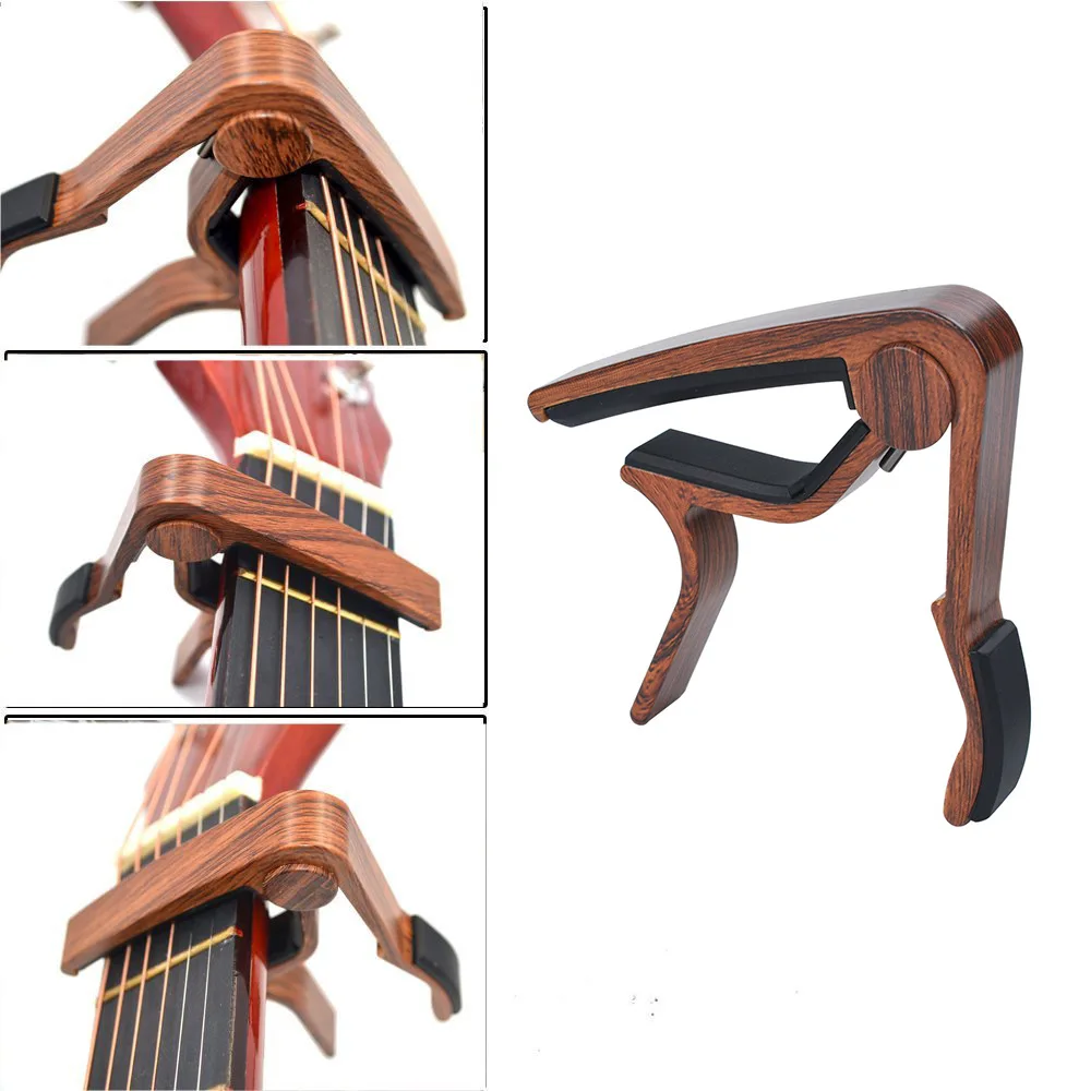 Acoustic Guitar Capo Acoustic Guitar Metal Capo Wood Grain Capo Guitar ...