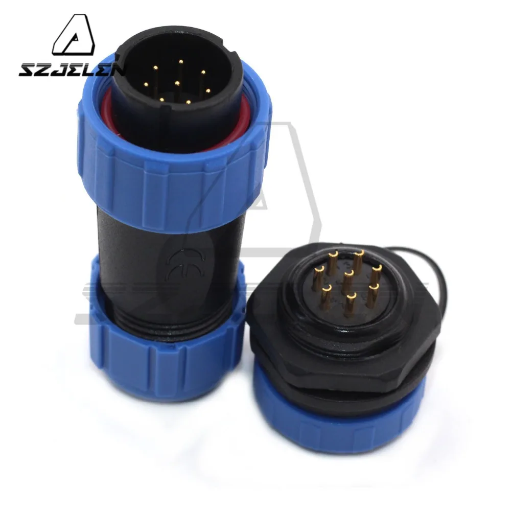 SP2110-SY2112-Waterproof-Connector-8pin-Plug-And-Socket-LED-Power ...