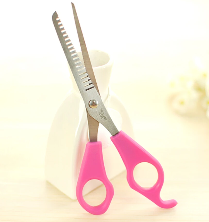 Rose Red Professional Hair Scissors Barber Thinning Scissors Cut Bangs ...