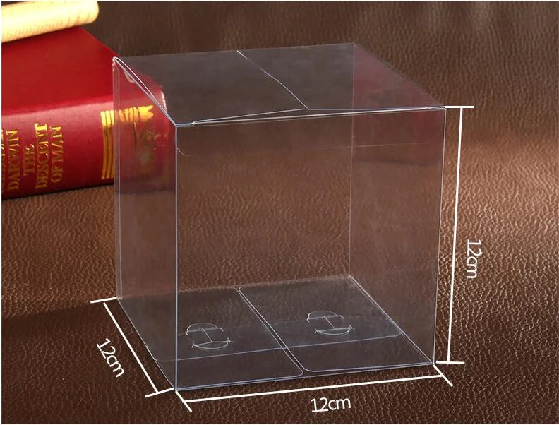 30pcs 12*12*12cm clear plastic pvc boxes packaging for giftcandycosmeticcakecrafts display ...