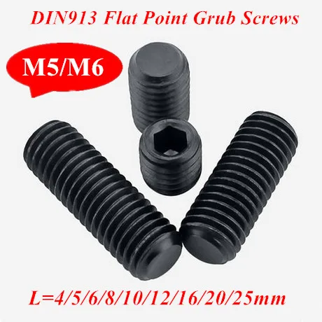 4mm Black Nylon Hex Tap Bolts Full Thread Metric Bolts Hex Set Screw ...