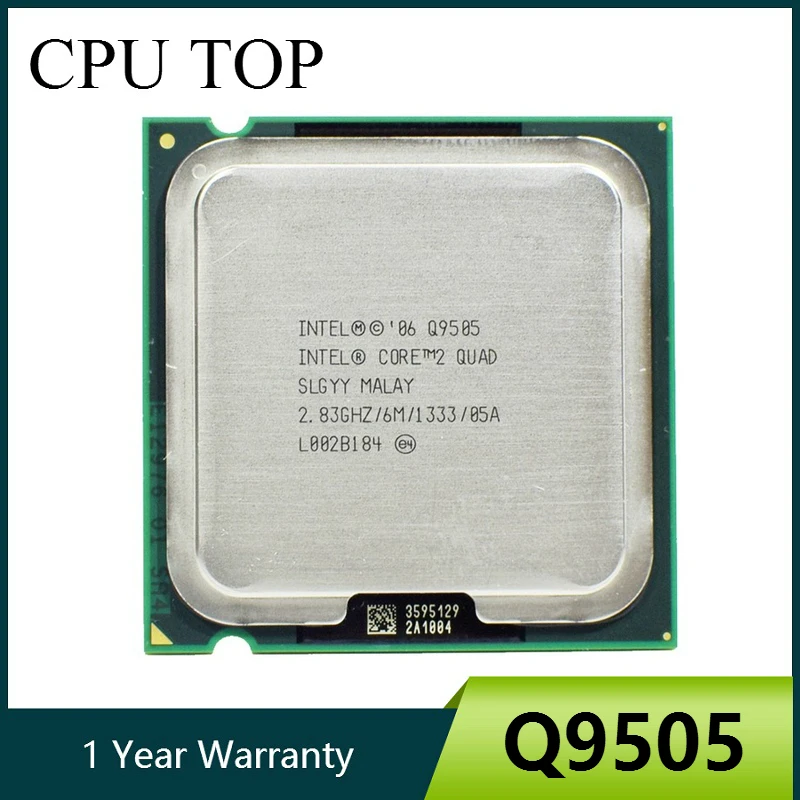 Intel Core 2 Quad Q9505 Quad-core Processor 2.83 Ghz 1333 Mhz Lga 775 ...