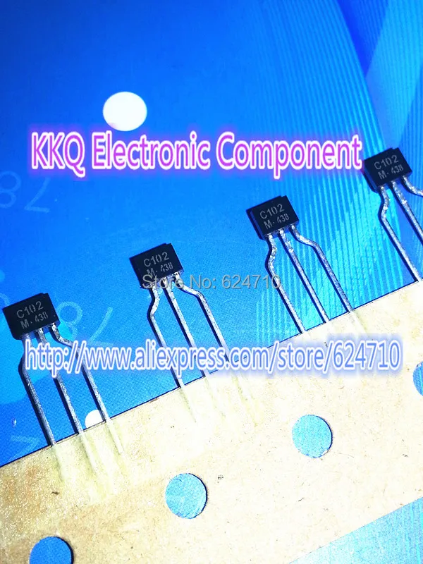 200 개 KRC102M C102M 2SC102 KRC102 TO 92S 실리콘 트랜지스터 내장 바이어스 저항 ...