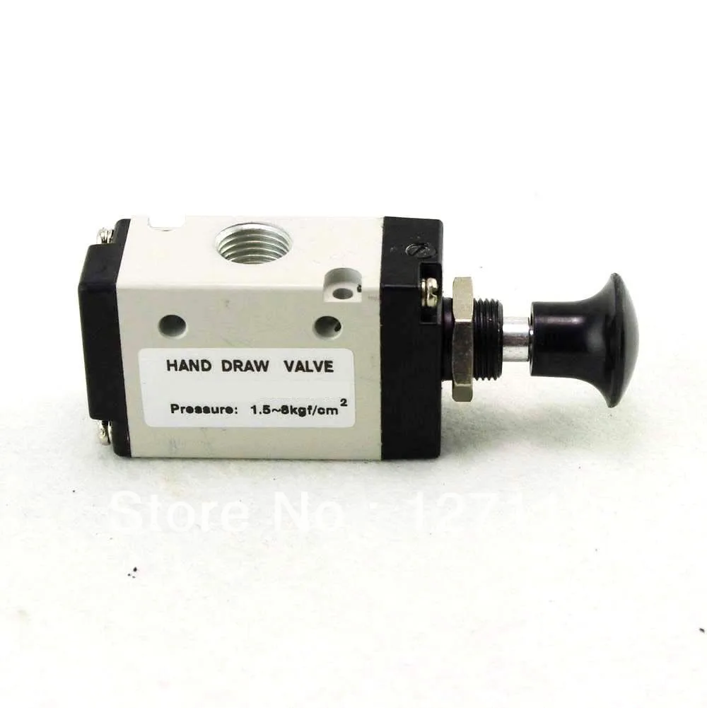 3R410 15 3 Port 2 Positon 1/2" BSPT Hand Operated Air Valve Hand Return ...