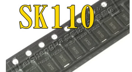 SK110 정류기 다이오드 1A 100V SK110A SMA 새로운 SMD DO 214AC 100PCS|smd rectifier ...