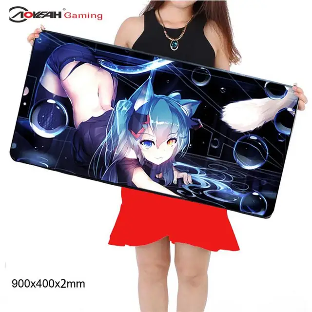 600X400mm Mouse pad Anime Large Girl Gaming Mouse Pad DIY Speed Anti ...