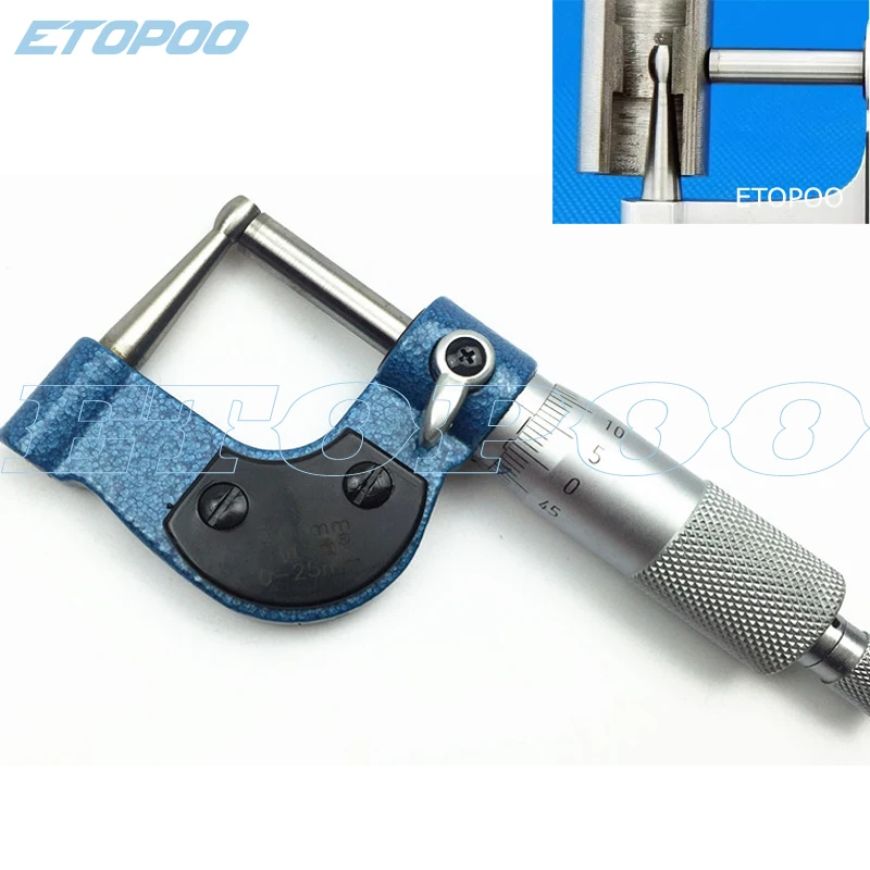 Factory outlet! 0 25mm Tube Micrometer drum head special micrometer ...