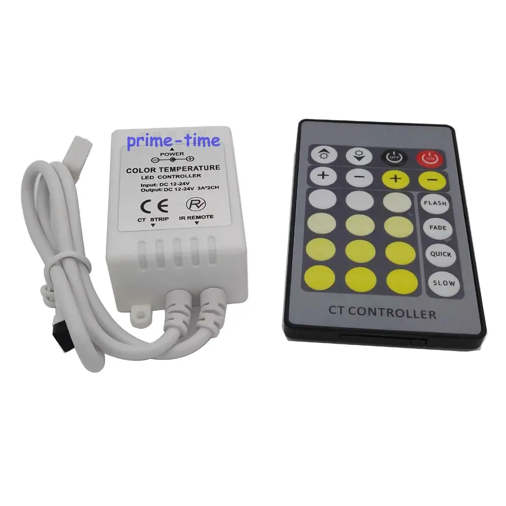24 Key IR Remote CCT Controller, DC12 24V Color Temperature Controller ...