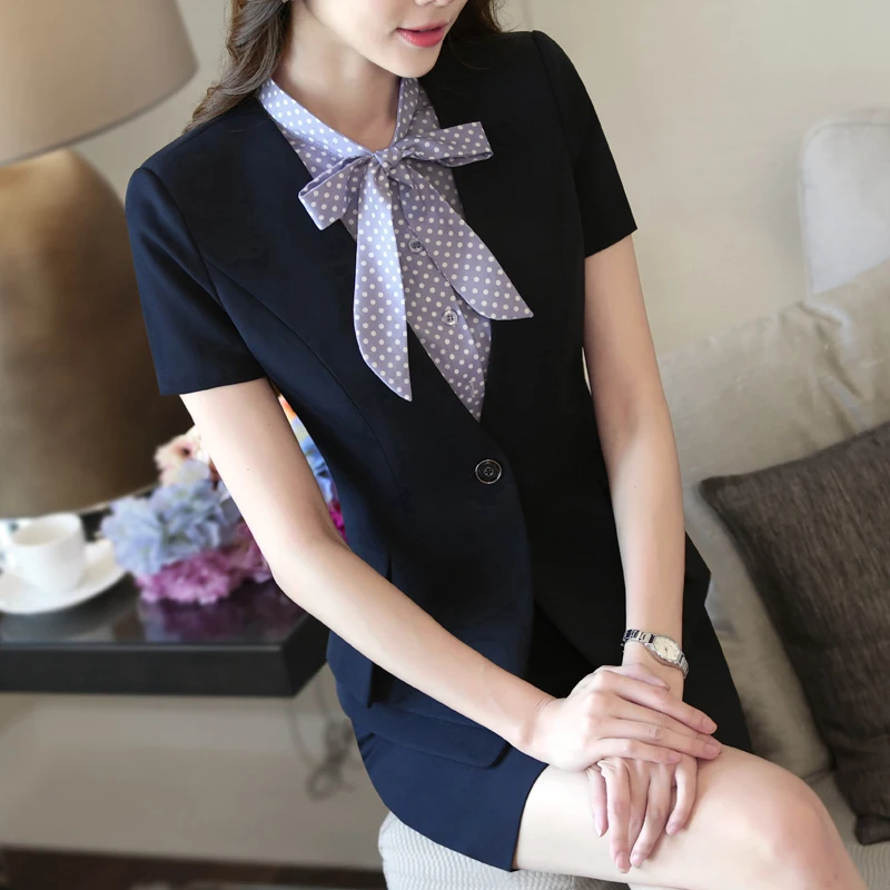 Hotel Uniform Summer Female Front Desk Manager Set Cashier Uniform ...
