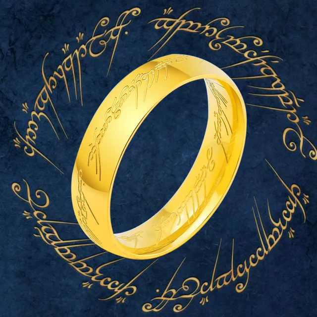 Innopes the Hobbit ring Magic Letter the lord of the one ring gold ...