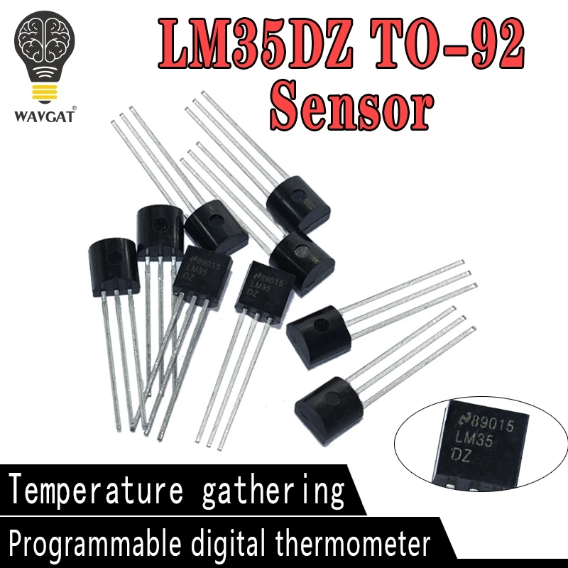 Circuito integrado LM35DZ TO 92 LM35, Sensor de temperatura de ...