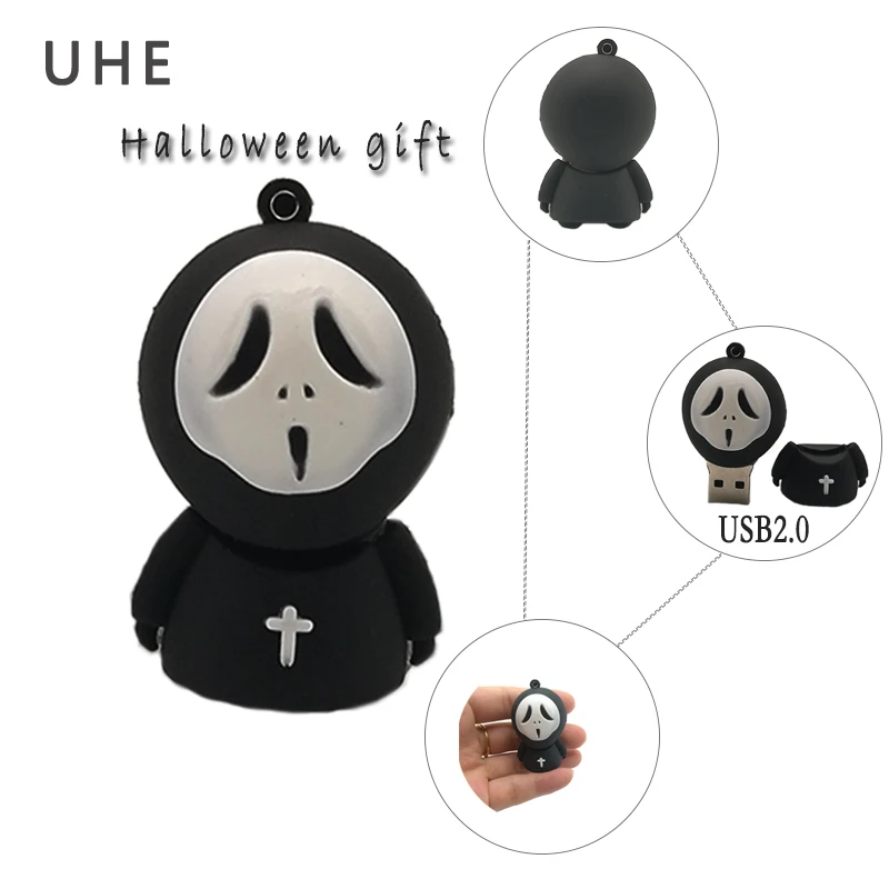 USB flash drive cartoon death man pen drive 4GB 8GB 16GB 32GB 64GB real ...